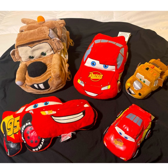 Toys | Disney Pixar Cars Stuffed Lot 5 Items Used | Poshmark